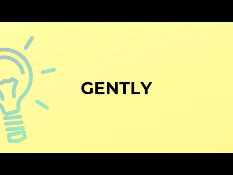 What is the meaning of the word GENTLY?
