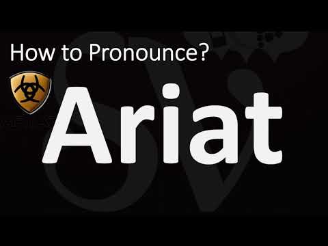 How to Pronounce Ariat? (CORRECTLY)