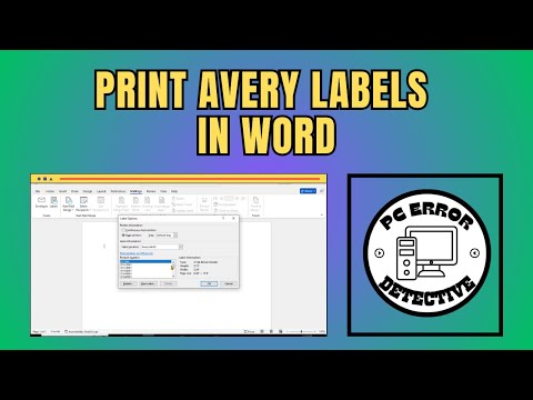 How to Print Avery Labels in Word - Full Guide (2025)