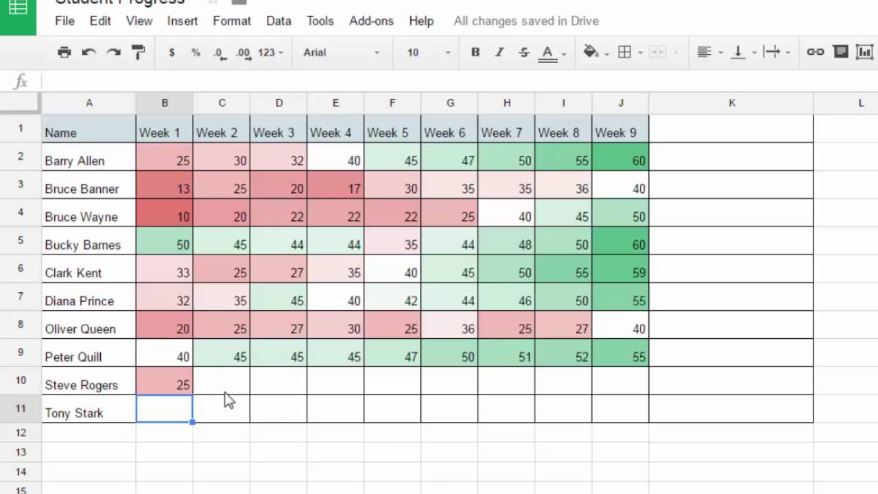 Track Student Progress with Google Sheets