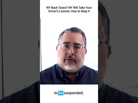 NY Back Taxes? NY Will Take Your Driver's Liscense: How to Stop It | Anil Melwani, NYC Tax Expert