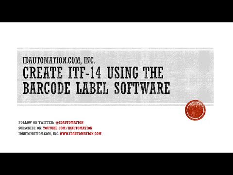 How to Create ITF-14 Barcodes using the Barcode Label Software