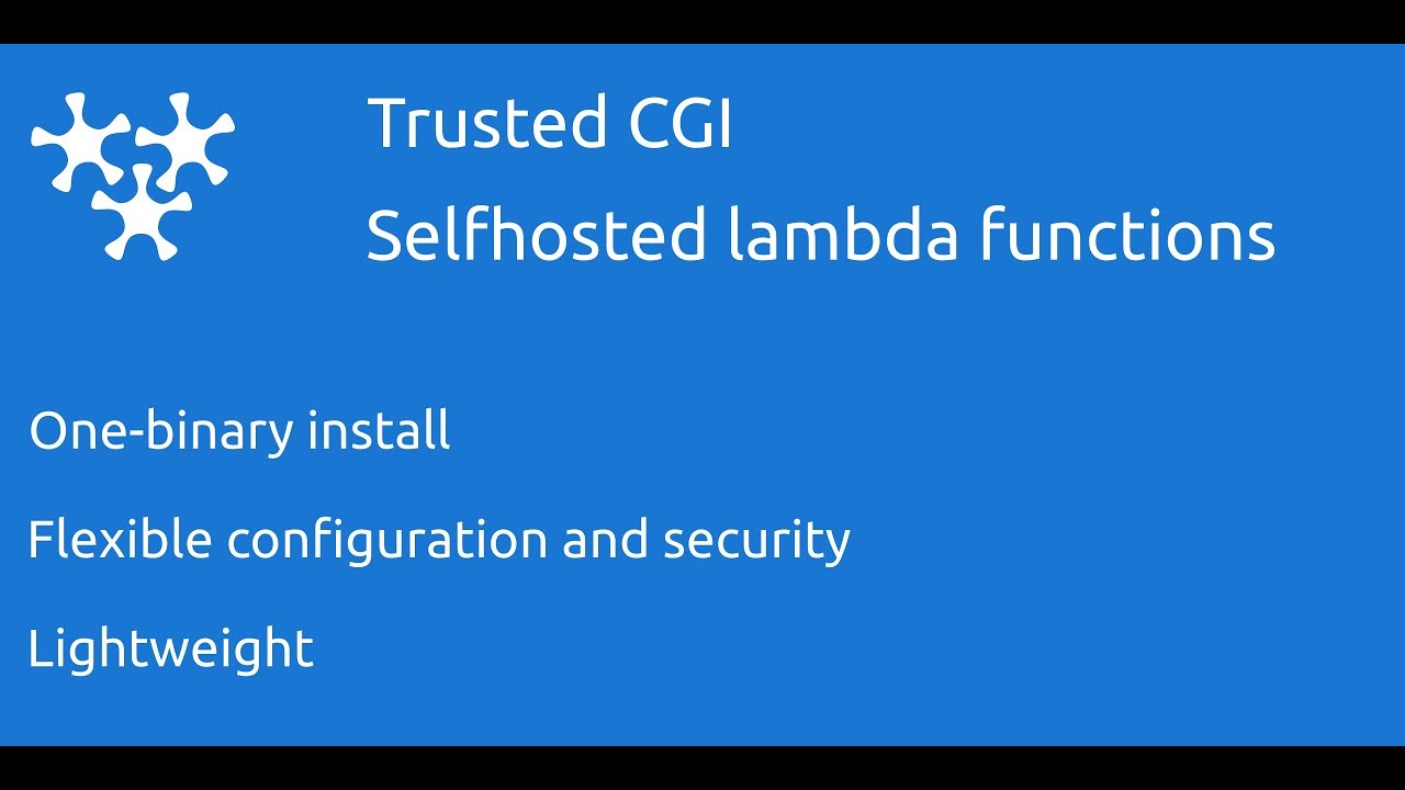 Screencast of working Trusted CGI
