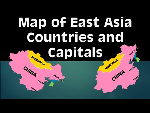 Map of East Asia: Explore Countries, Capitals, and Cultural Marvels in East Asia!
