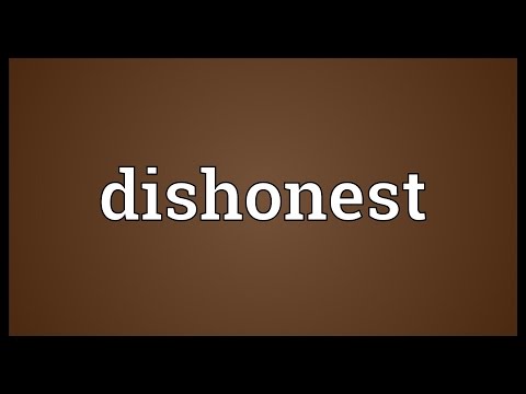 Dishonest Meaning