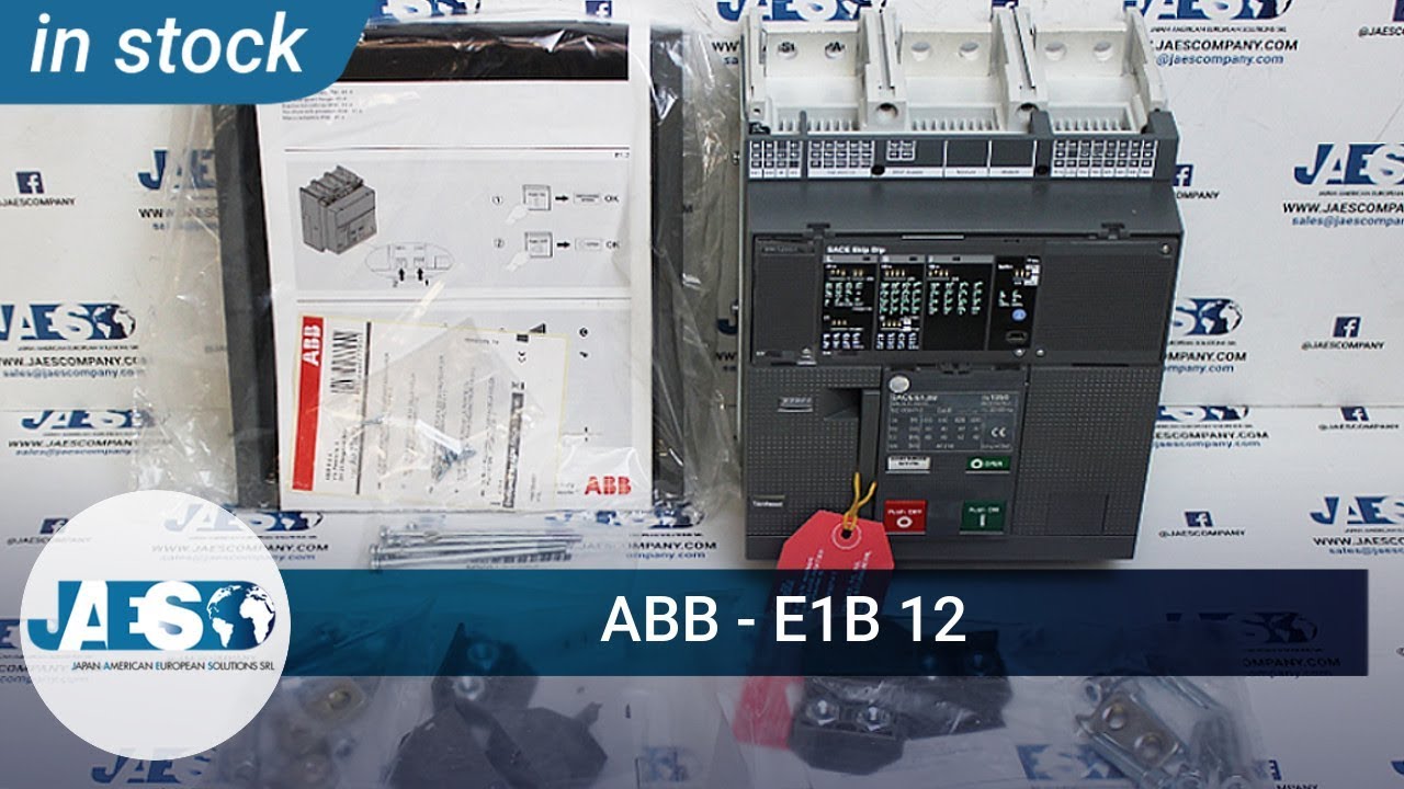 ABB E1B 12 (IN STOCK) INTERRUTTORE ESECUZIONE FISSA (3 poli) - FIXED EXECUTION SWITCH