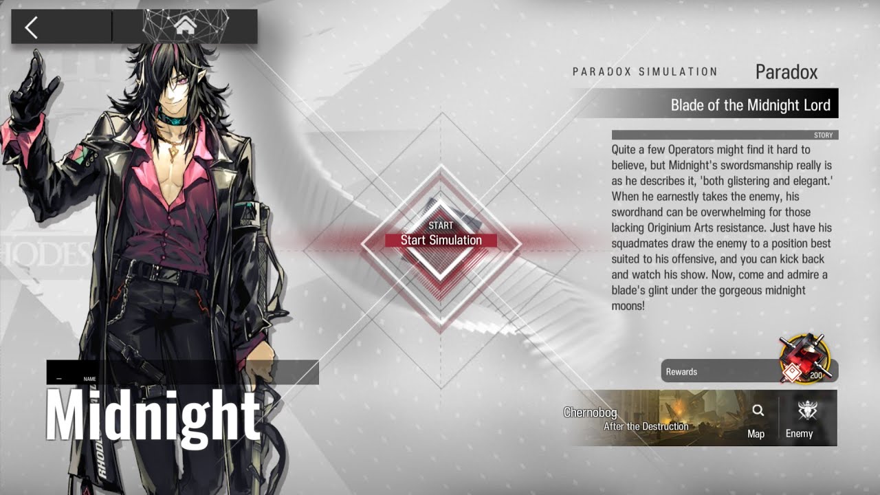 Arknights Paradox Simulation Midnight Guide