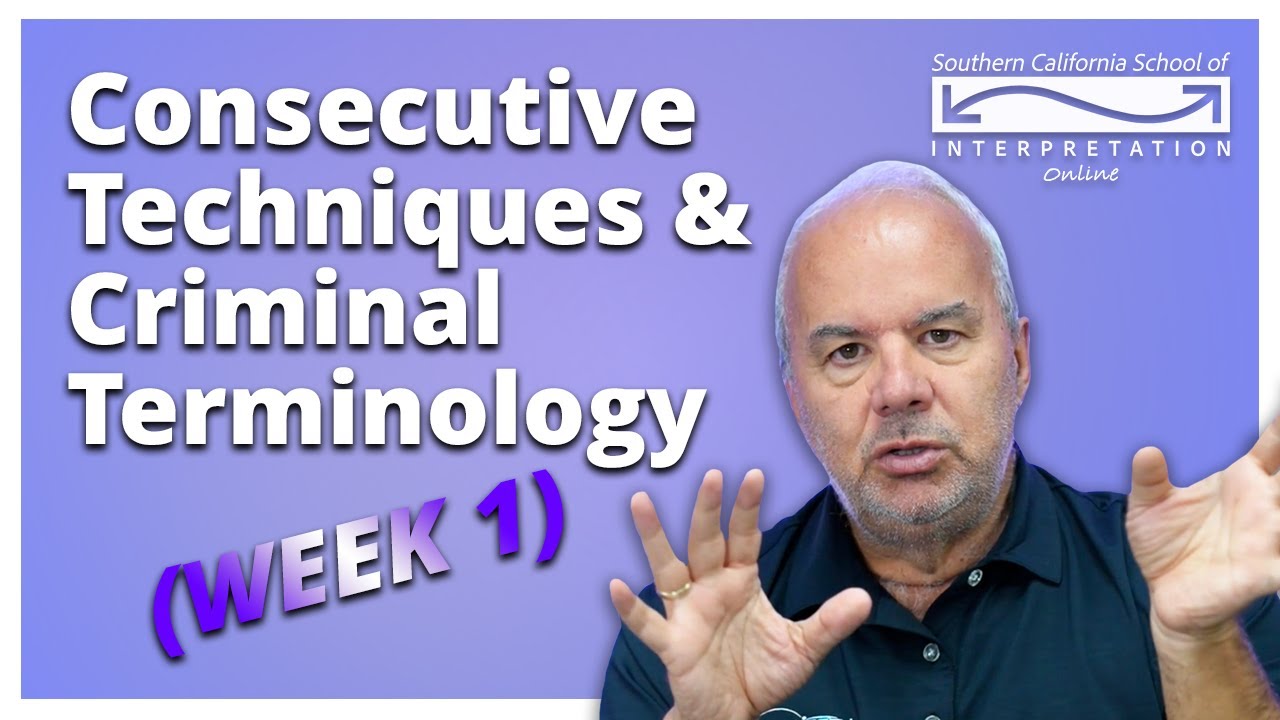 Consecutive Interpreting Techniques! (Featuring Néstor Wagner) - Week 1