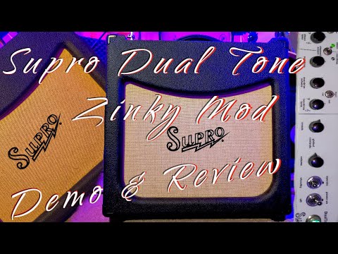Supro Bruce Zinky Dual Tone 2015 - Black | Reverb