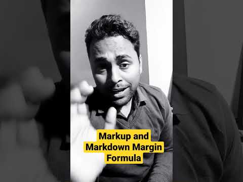 Markup and Markdown Margin Formula Use in Retail #sales #markdown #markup