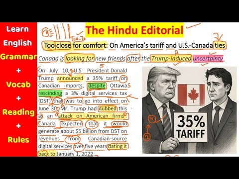 Learn English FAST with The Hindu Editorial | Learn English Through Newspaper | Grammar + Vocab