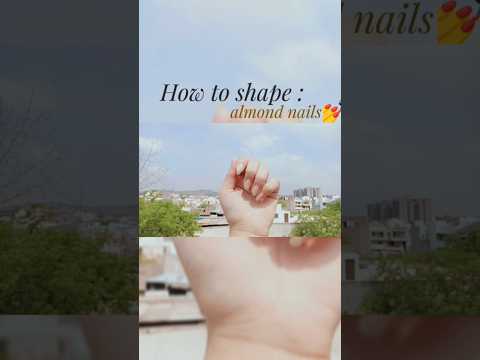 HOW TO SHAPE : ALMOND NAILS π
ππ#shorts