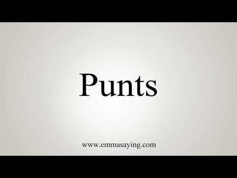 How To Say Punts