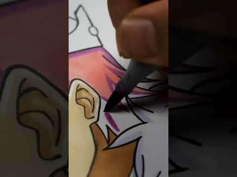 Drawing Technoblade as an Anime Character #shorts #anime #drawing