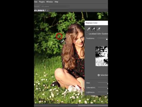 How to change background color easily in realistic way with help of replace color tool in photoshop