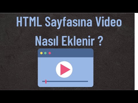 (Html-Css Ders 10) HTML Sayfasına Video Nasıl Eklenir ?