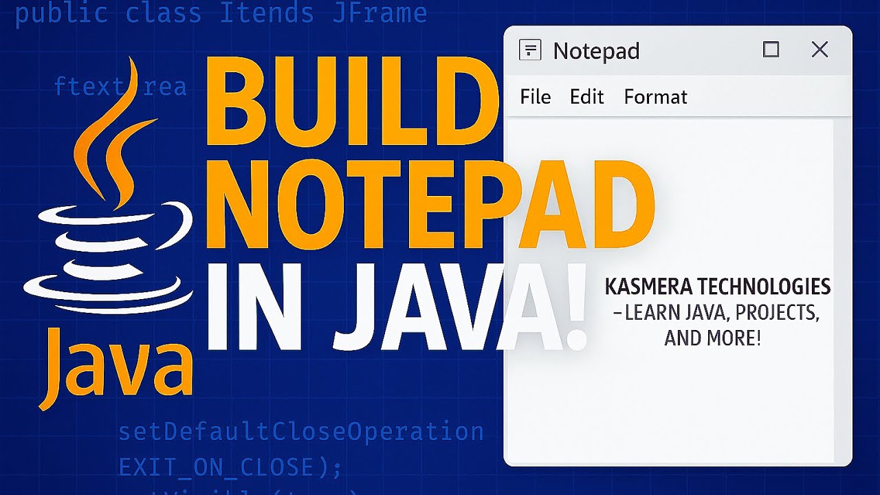 Build Notepad in Java using Swing