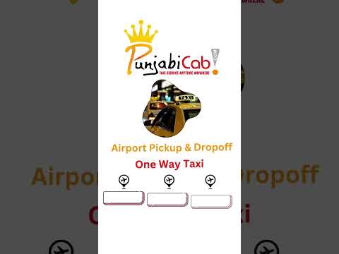 Airport Taxi and One-Way Service! #Punjabicab #airporttaxi #airport #travelwithease#taxi