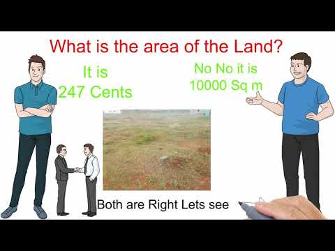 Unit Conversion for land area measurements part-1 | Hectare, Acre, Cent, Sq m, Sq ft | TCT