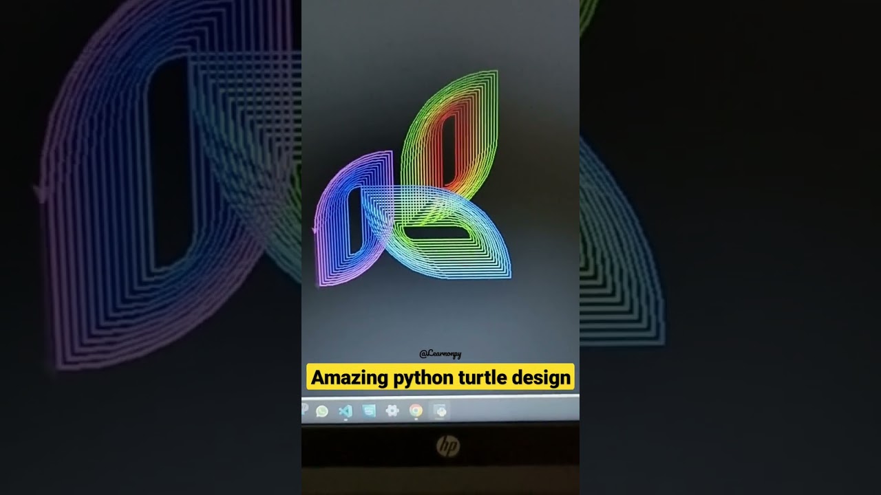 Python Turtle Graphics | Coding Video | Instagram Reels | Amazing design |