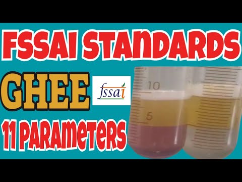 FSSAI standards of ghee II Dairy Chemistry