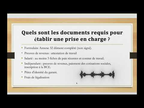 Les documents à fournir pour une prise en charge.