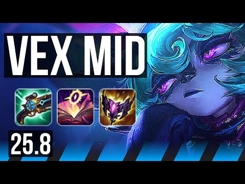 VEX vs YASUO (MID) | 12/1/10, Legendary | KR Grandmaster | 25.8