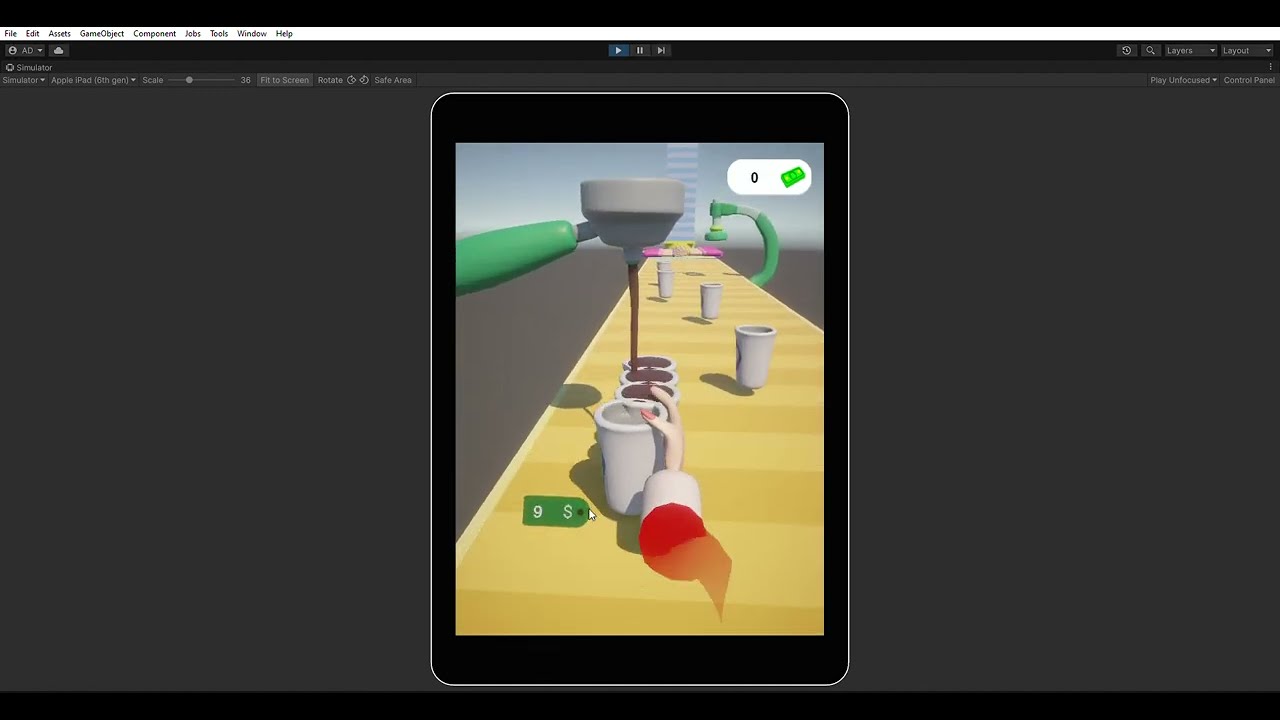 Unity | Coffee Stack Clone Prototype Gameplay
