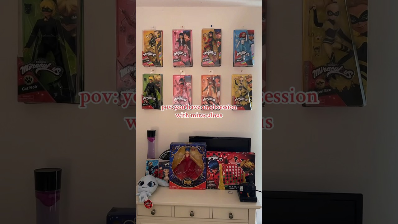 Miraculous Ladybug Toy Collection #miraculousladybug #roomtour #roomdecor #toycollection