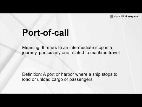 Port-of-call Meaning