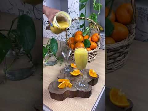 Healthy Orange Smoothie for a quick pick me up #shorts #shortsrecipe #orangesmoothie #orangejuice