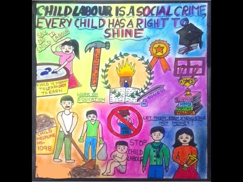 Poster On Stop Child Labour I World Day Against Child Labour I 12 June 2024