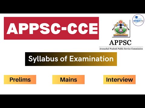 APPSC-CCE I Syllabus of Exam I APPSC I Arunachal Pradesh