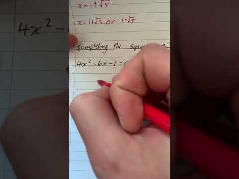 193 Solving quadratics by completing the square (a greater than 1)