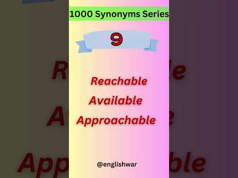 Accessible synonym #bank #english #ssc #vocabulary