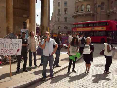 Targeted Individuals day UK protest 2019 Loud speaker speech outside ...