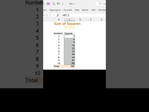 Sum of Squares of all numbers in a range