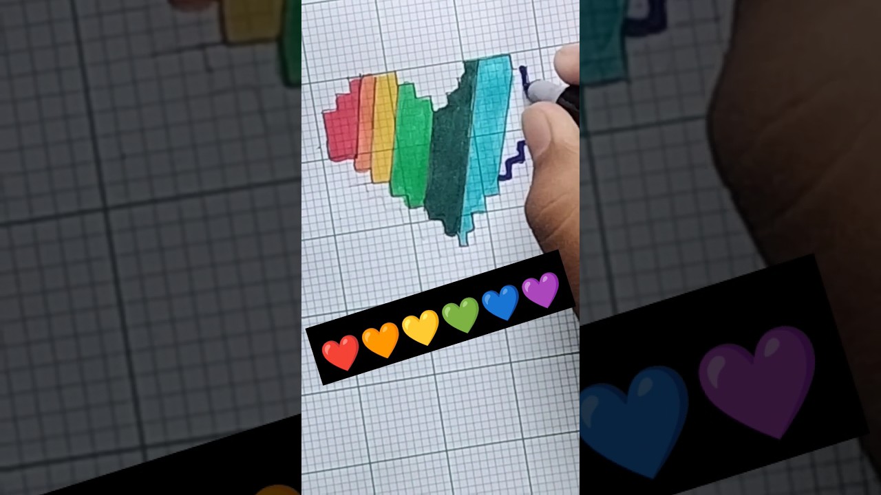 #heart #rainbow #pixelart #ytshorts #reels