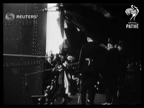 The christening and launch of the HMS Devonshire (1927)