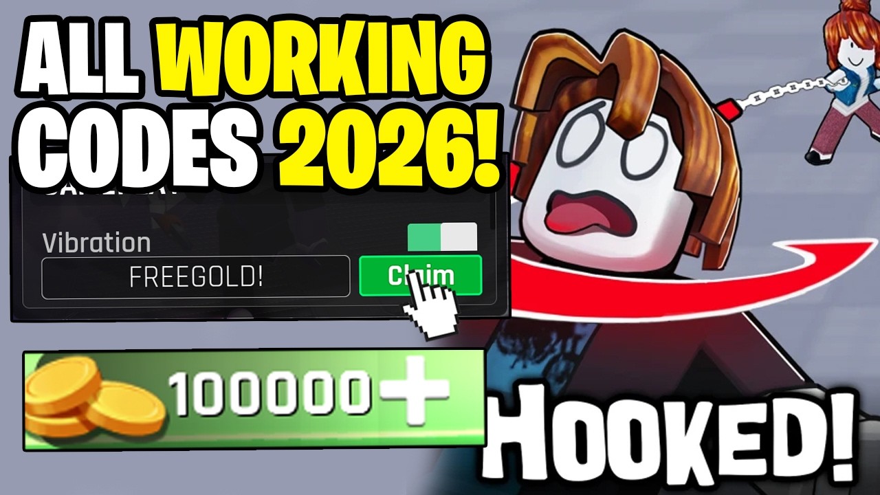 *NEW* ALL WORKING CODES FOR HOOKED IN MARCH 2026! ROBLOX HOOKED CODES