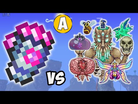 Terraria 1.4.4.9 - Nebula Blaze vs ALL Bosses (Master Mode) (EASY)