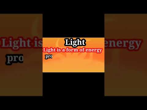 define light||light is form of energy||shorts #education #saqiphysics