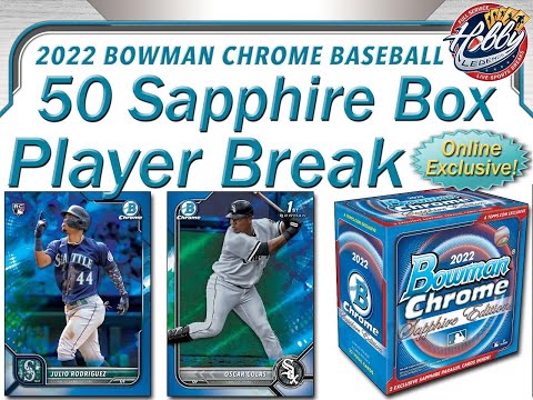 BOXES #26-50 - 2022 BOWMAN CHROME SAPPHIRE 50 Box Player Break eBay 02/19/23