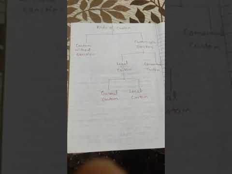kinds of custom// custom as a source of law