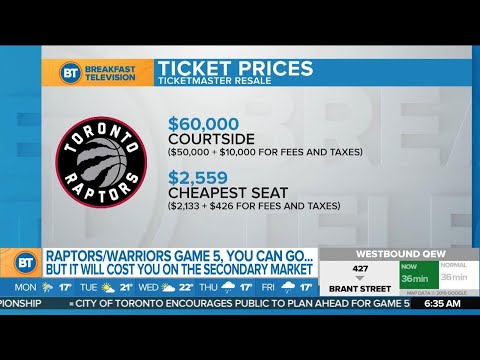 Courtside Game 5 Raptors tickets are going for $60K
