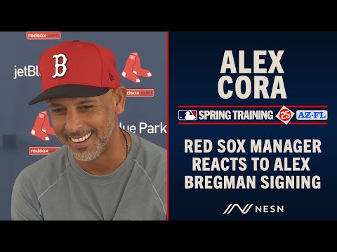 Spring Training | Alex Cora Reacts To Alex Bregman Signing
