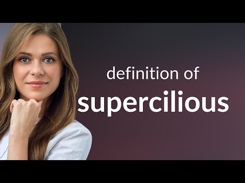 Supercilious β what is SUPERCILIOUS definition
