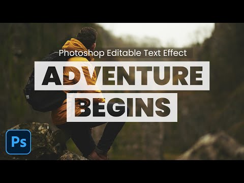 Create Transparent text box editable in Photoshop