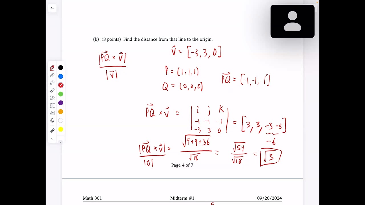 Math 301 Midterm 1 Review Video