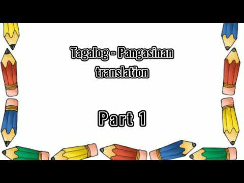 Tagalog - Pangasinan translation (part1)
